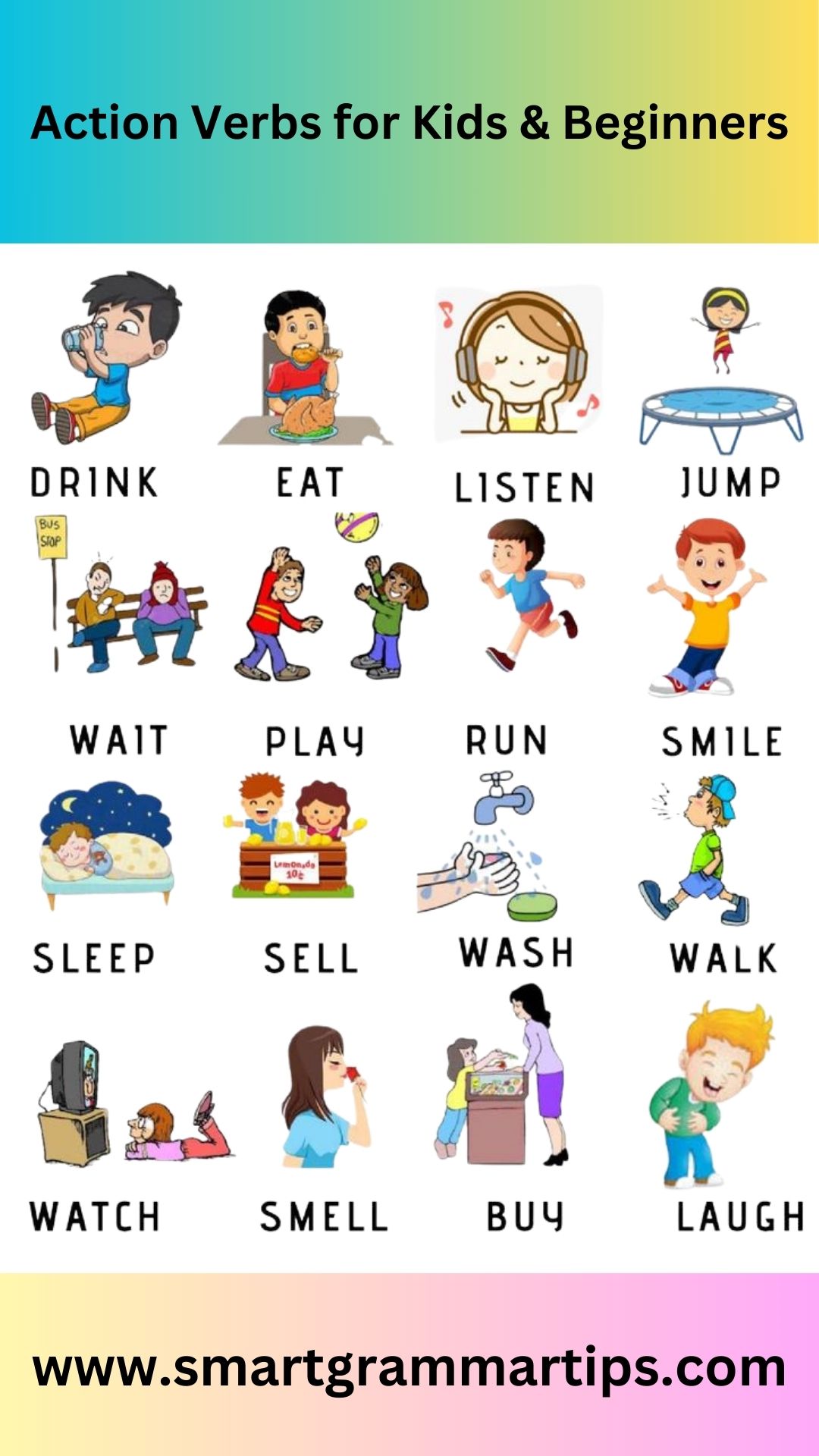 300 Common Action Verbs For Easy Learning